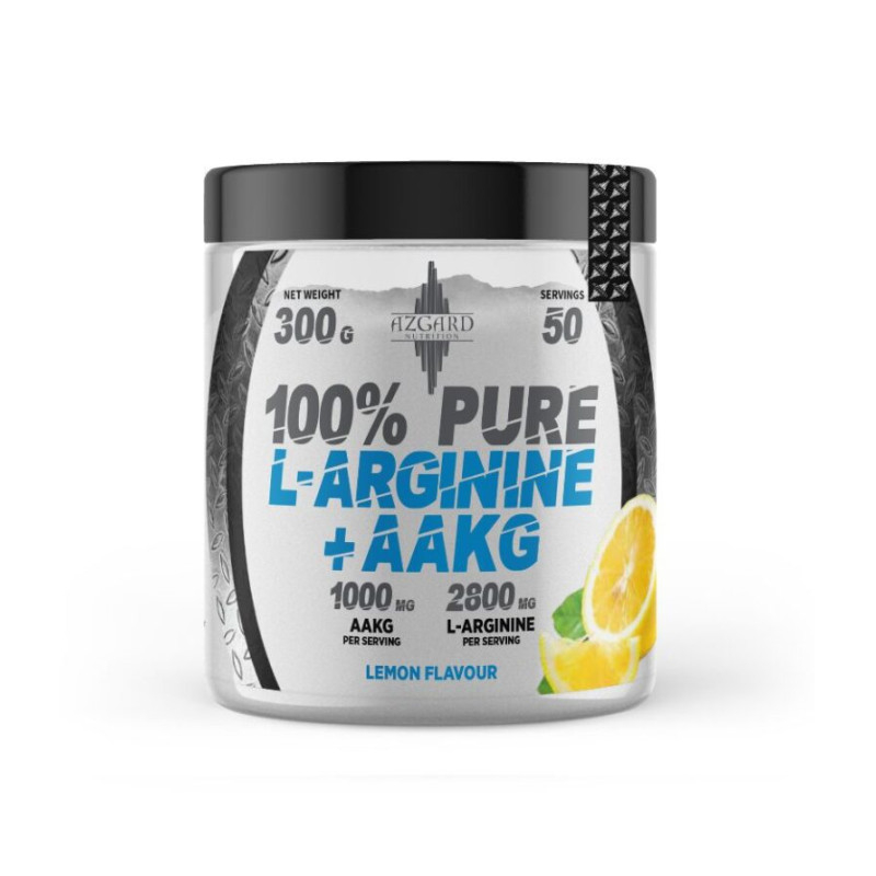 Azgard Pure L Arginine AAKG 300 g citrinų skonio