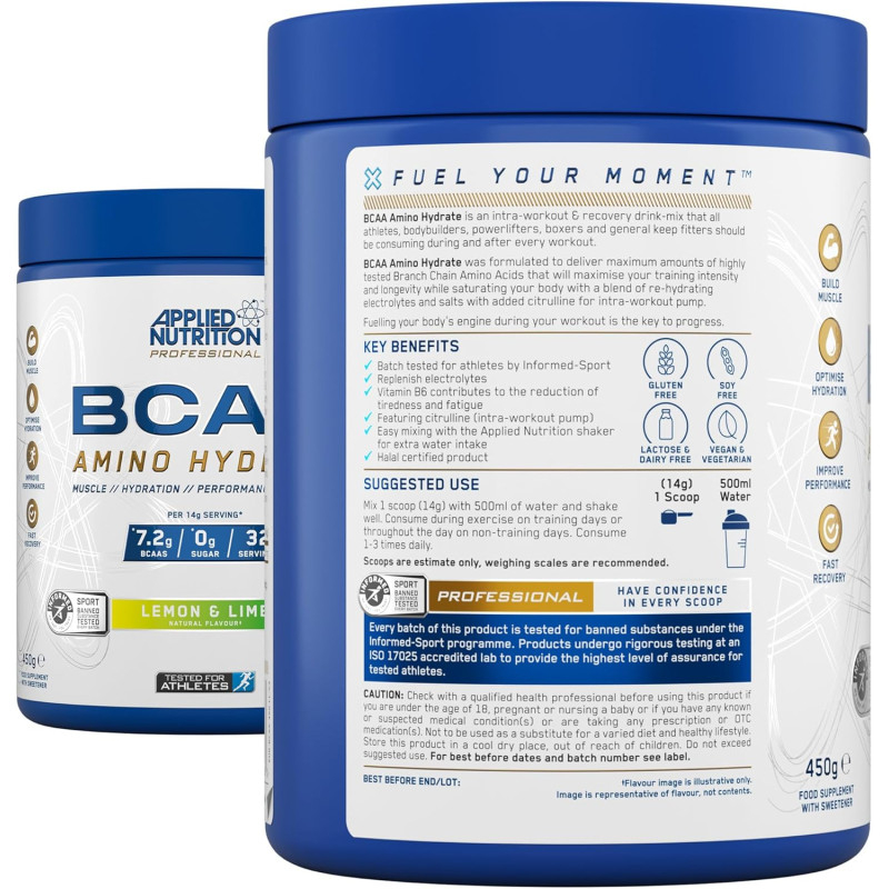 BCAA Amino Hydrate 450g - Greitas Atsigavimas