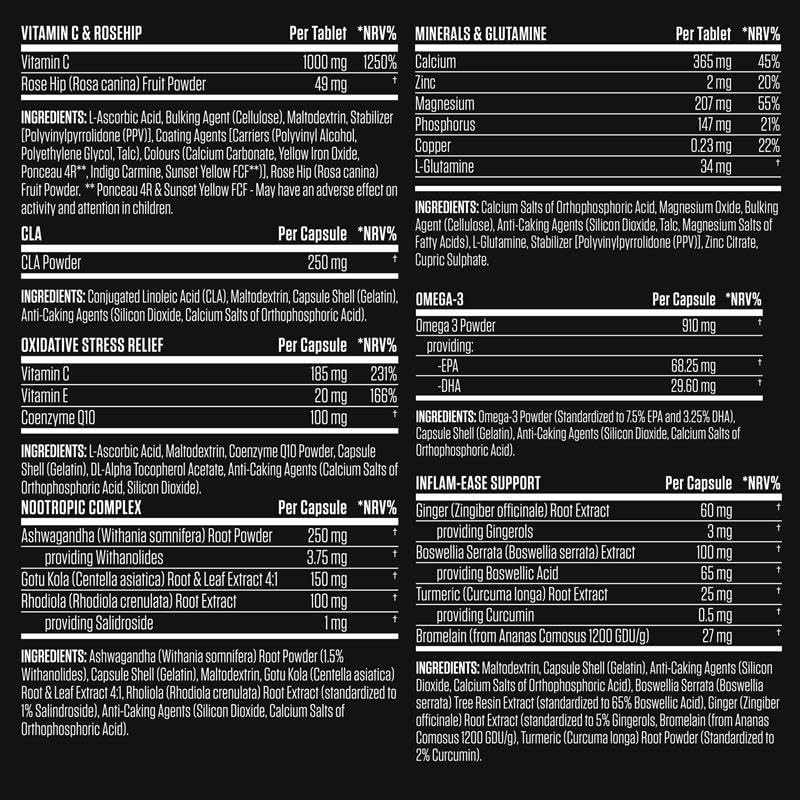 Black Stack 30 pak - Galingas vitaminų kompleksas