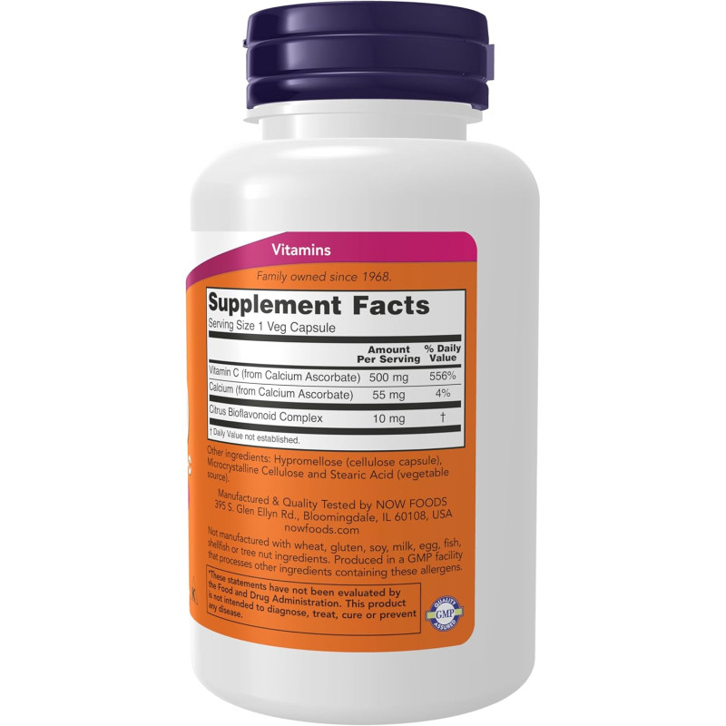 Vitaminas C-500 Kalcio Askorbatas - Stiprus Imunitetas